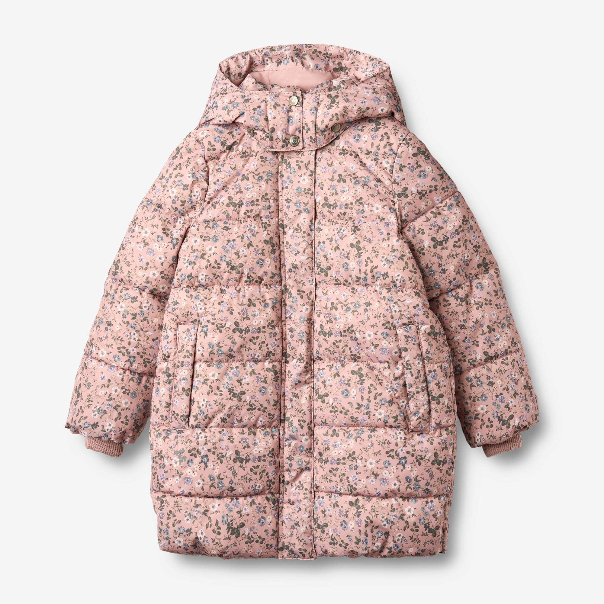 Puffere Frakk Yrsa - rose powder flowers – Wheat.no